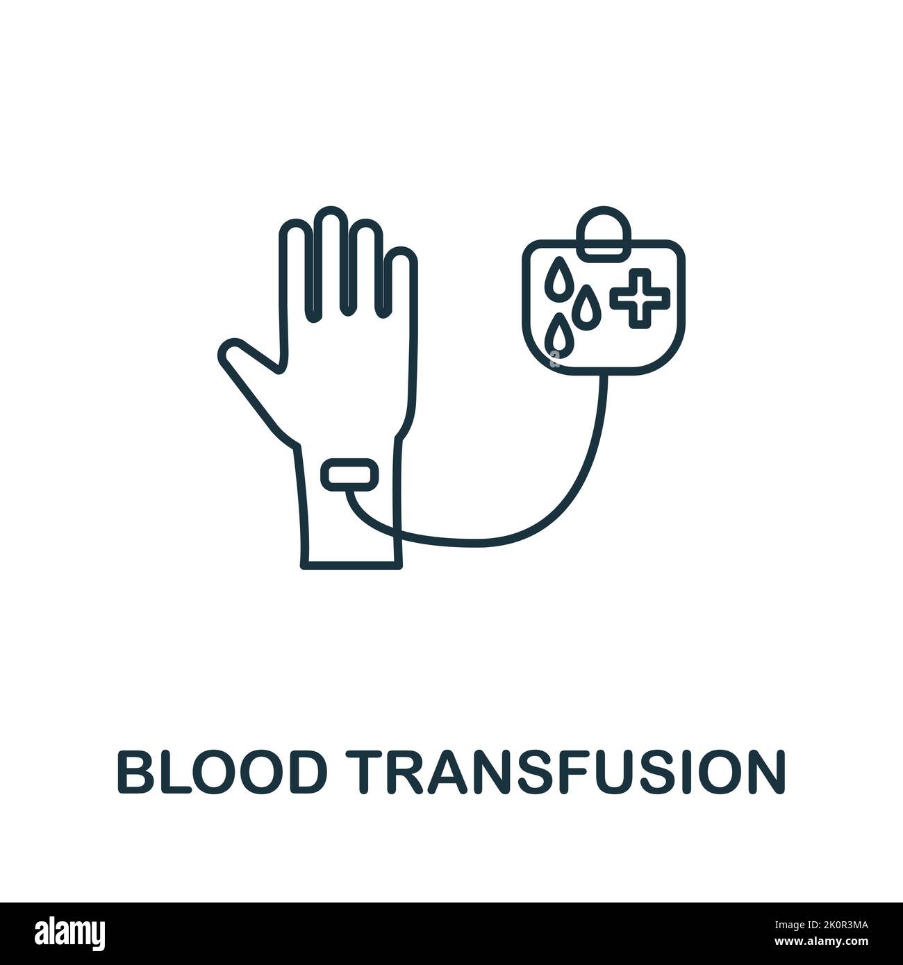 Blood Transfusion icon. Simple element from medical services collection ...