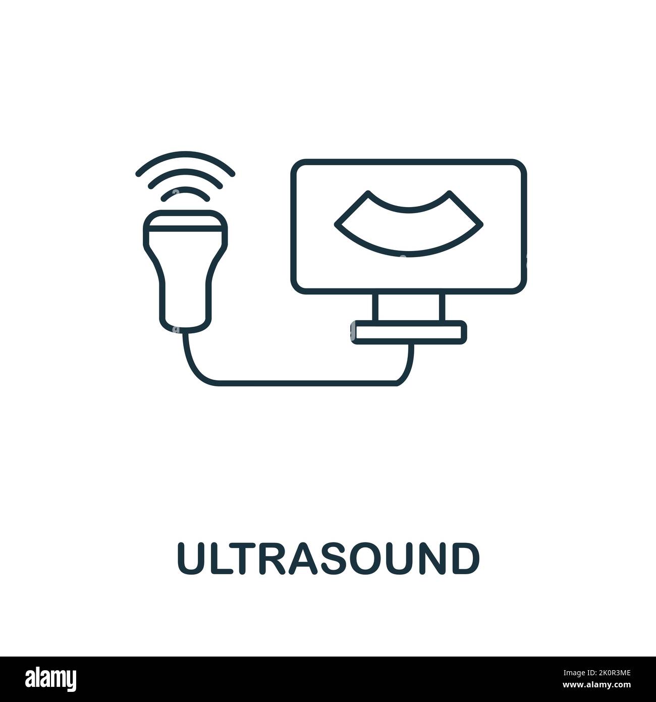 Ultrasound icon. Simple element from medical services collection ...