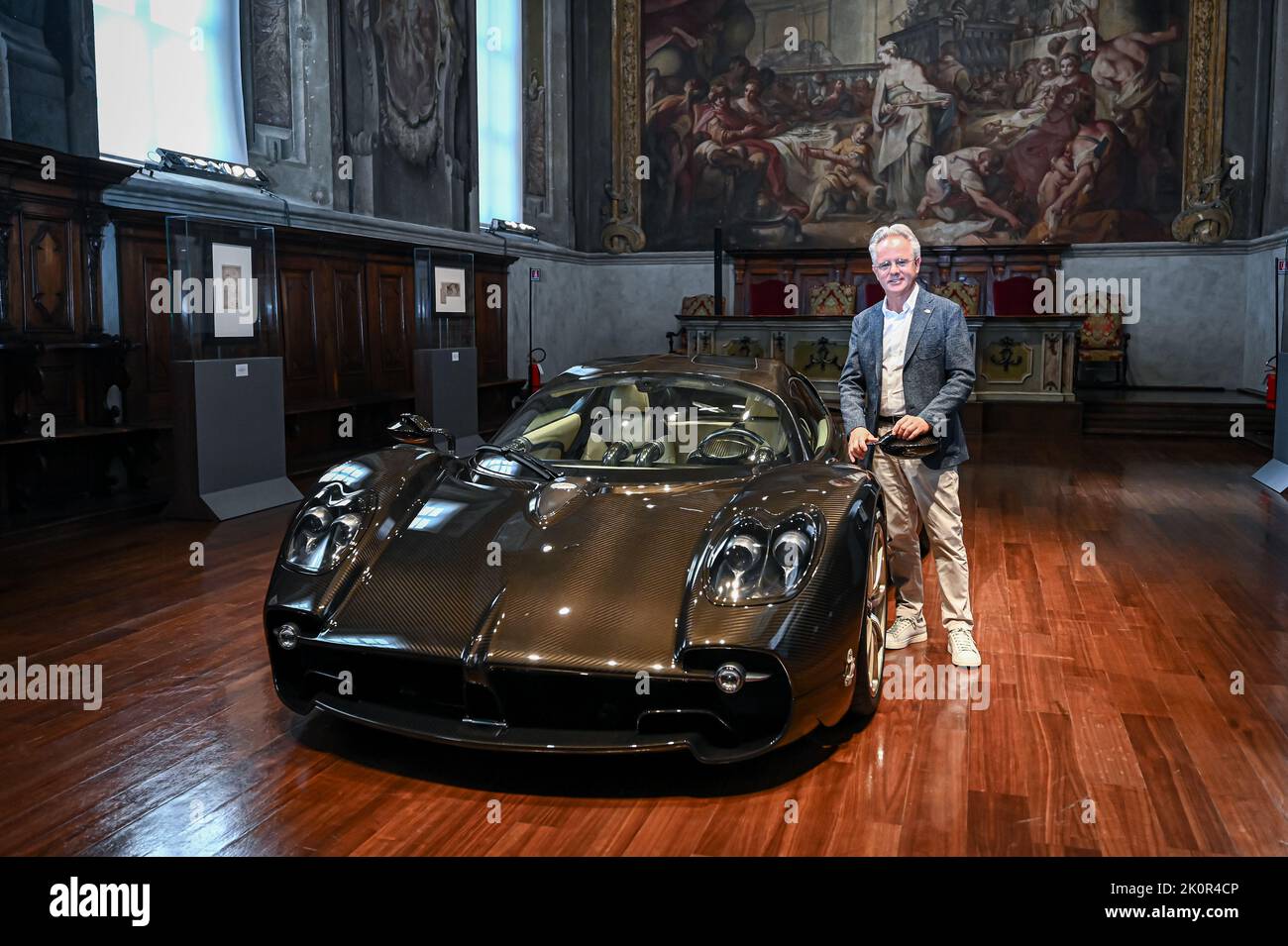 Horacio Pagani poses for a picture during the World premiere of the ...