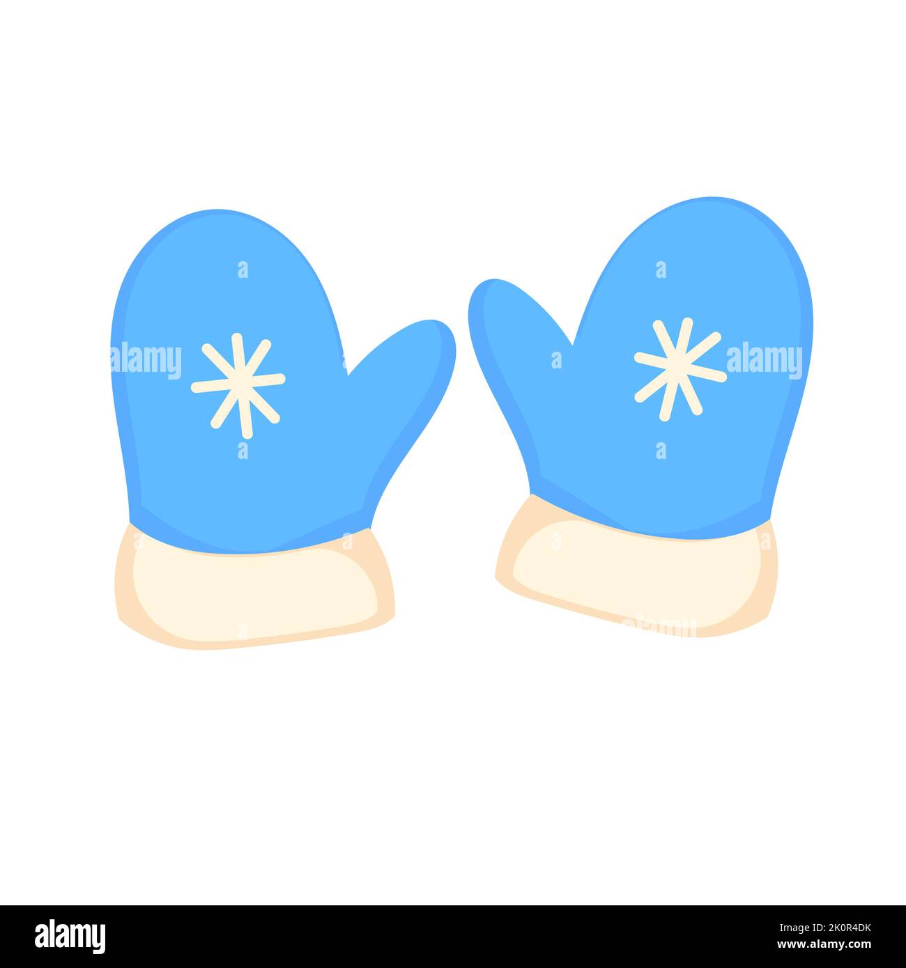 Children pair mittens winter clothes icon and child glove isolated ...