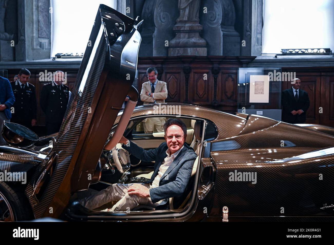 Horacio Pagani poses for a picture during the World premiere of the ...