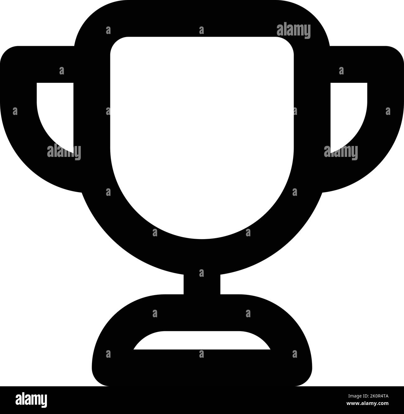 A design of a black trophy medal cup on a white background Stock Vector ...