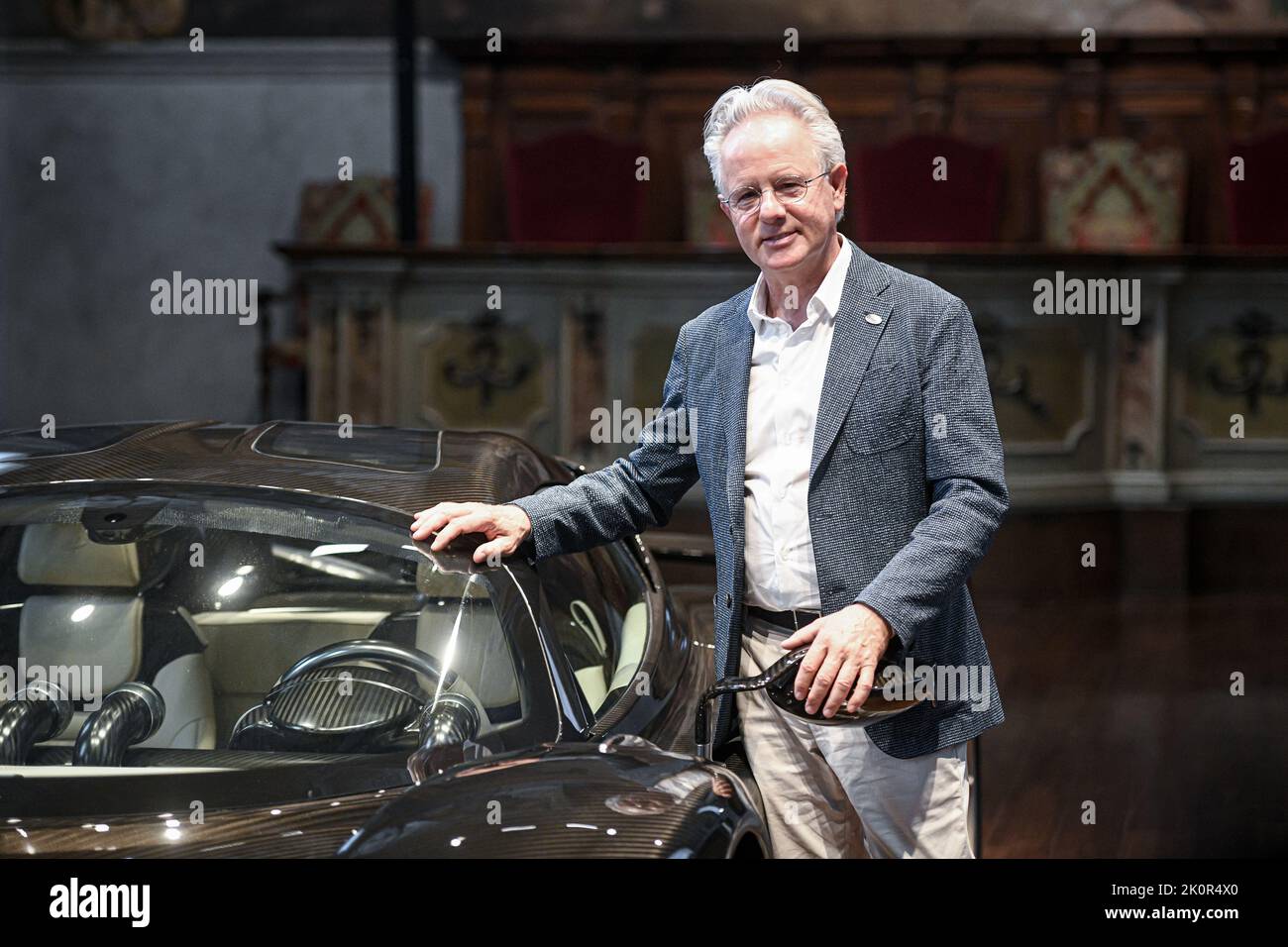 Horacio Pagani poses for a picture during the World premiere of the ...