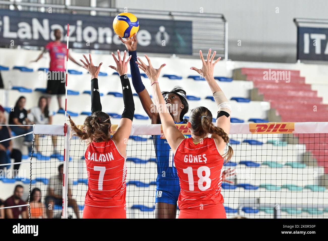 Naples, Italy. 12th Sep, 2022. Paola Ogechi Egonu and Baldin Hande in ...