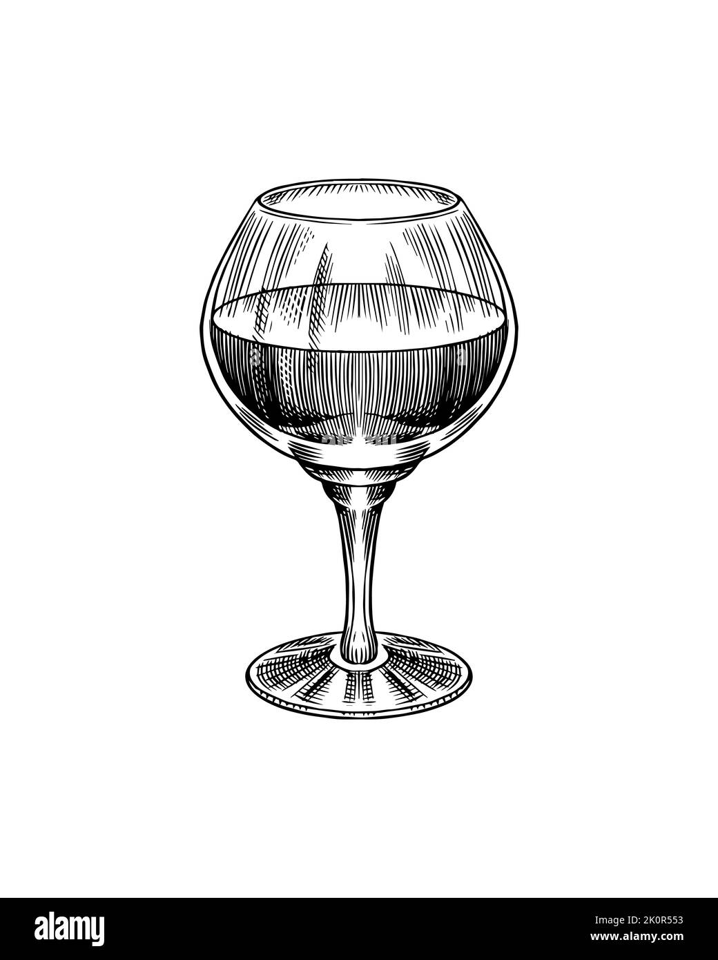 Bottle of Absinthe Glass shot. Label for retro poster or banner ...