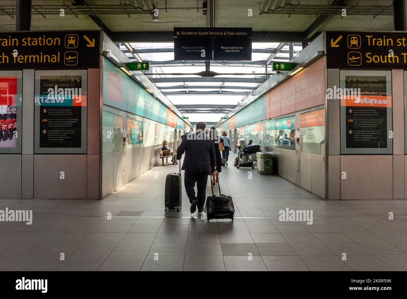 Gatwick, September 12th 2022: The North Terminal's shuttle train Stock ...