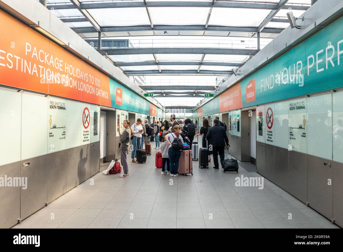 Gatwick, September 12th 2022: The North Terminal's shuttle train Stock ...