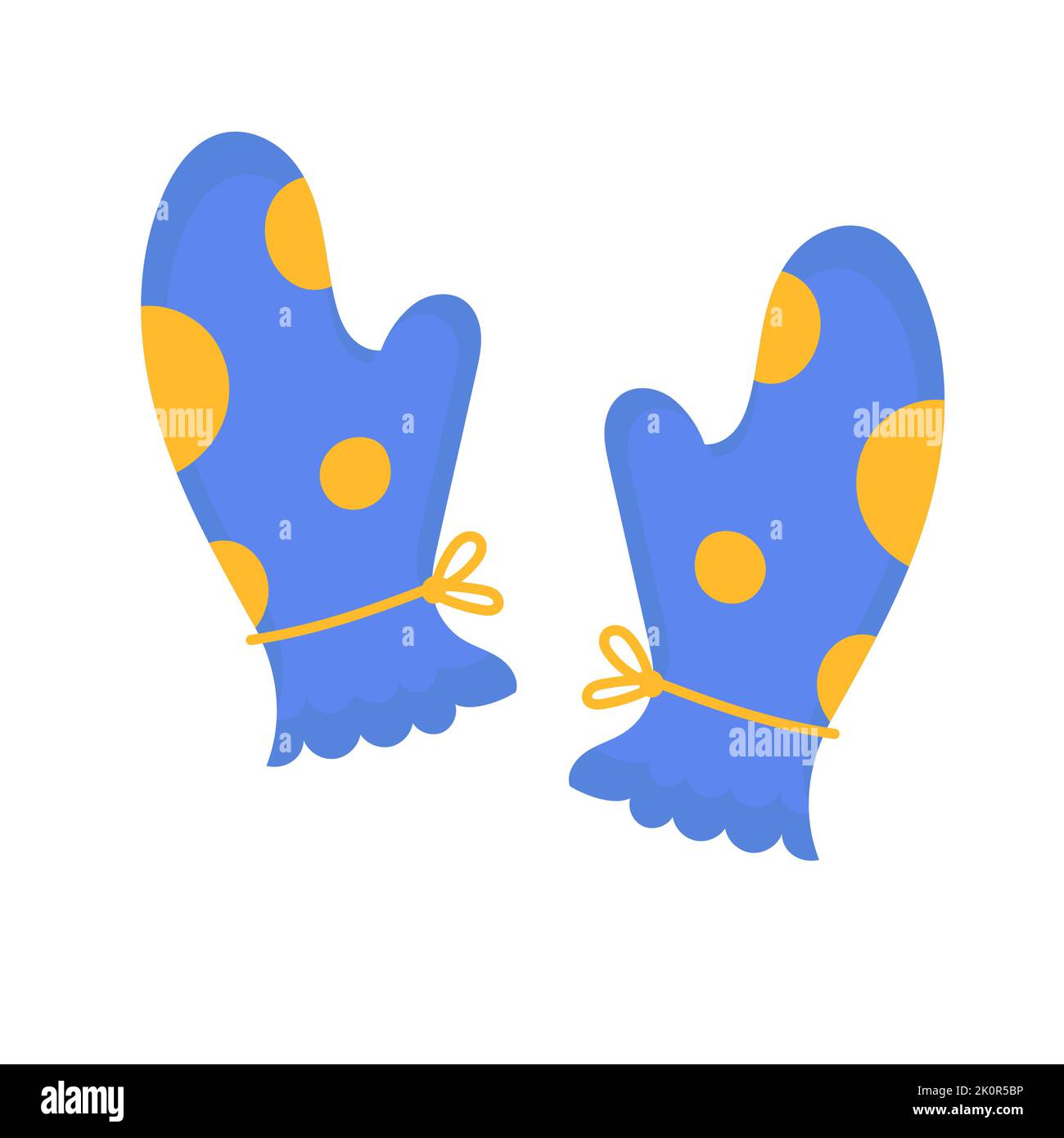 Children pair mittens winter clothes icon and child glove isolated ...