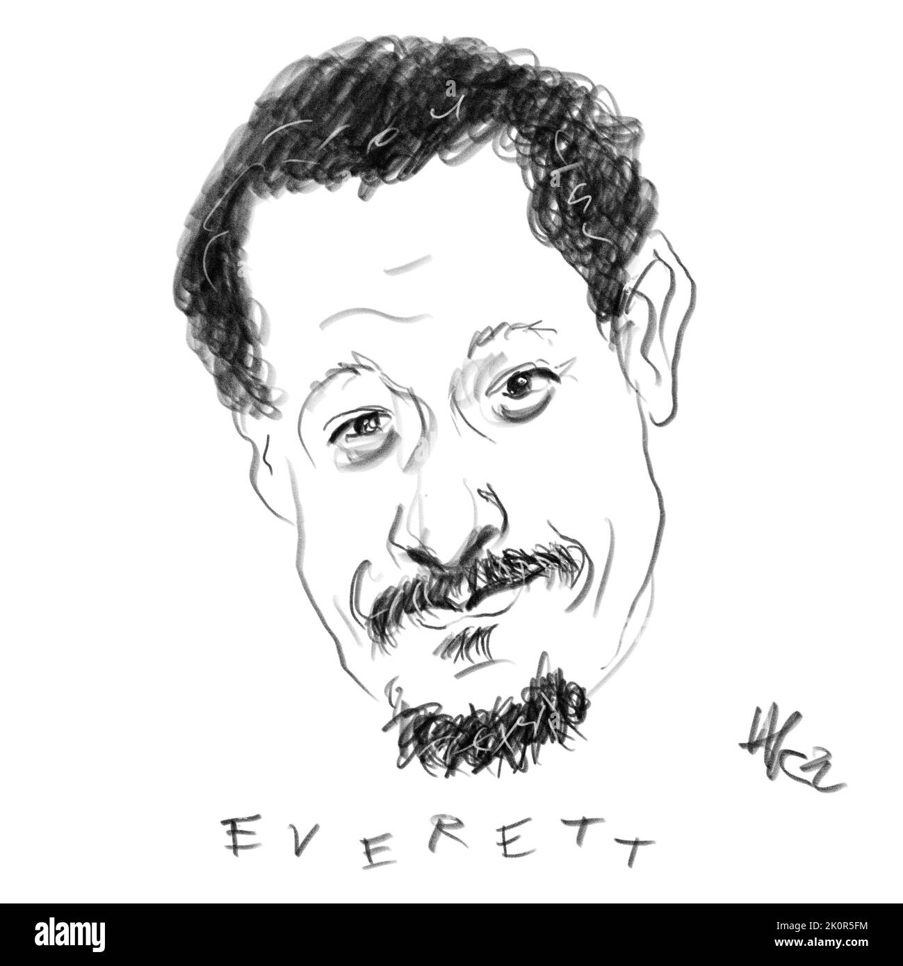 Percival everett character sketch hi-res stock photography and images ...