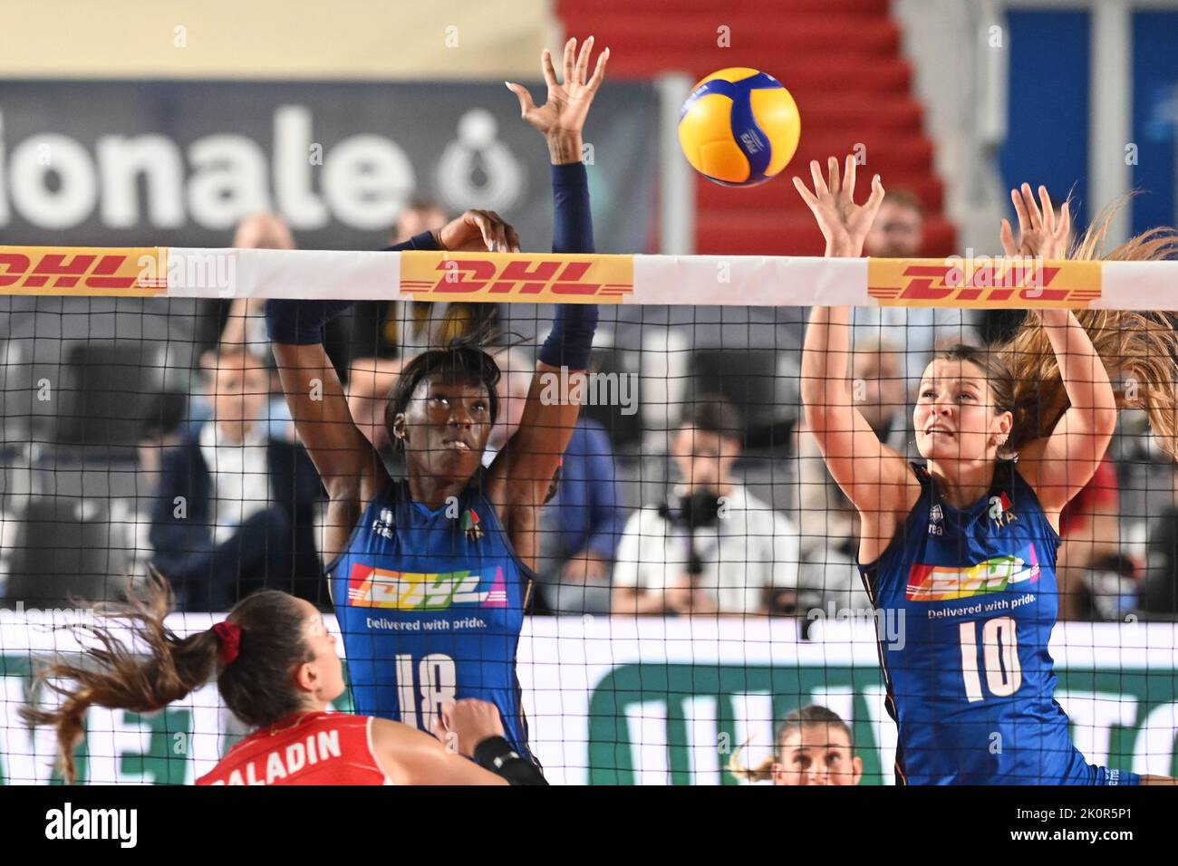 Naples, Italy. 12th Sep, 2022. Paola Ogechi Egonu and Ebrar Karakurt in ...
