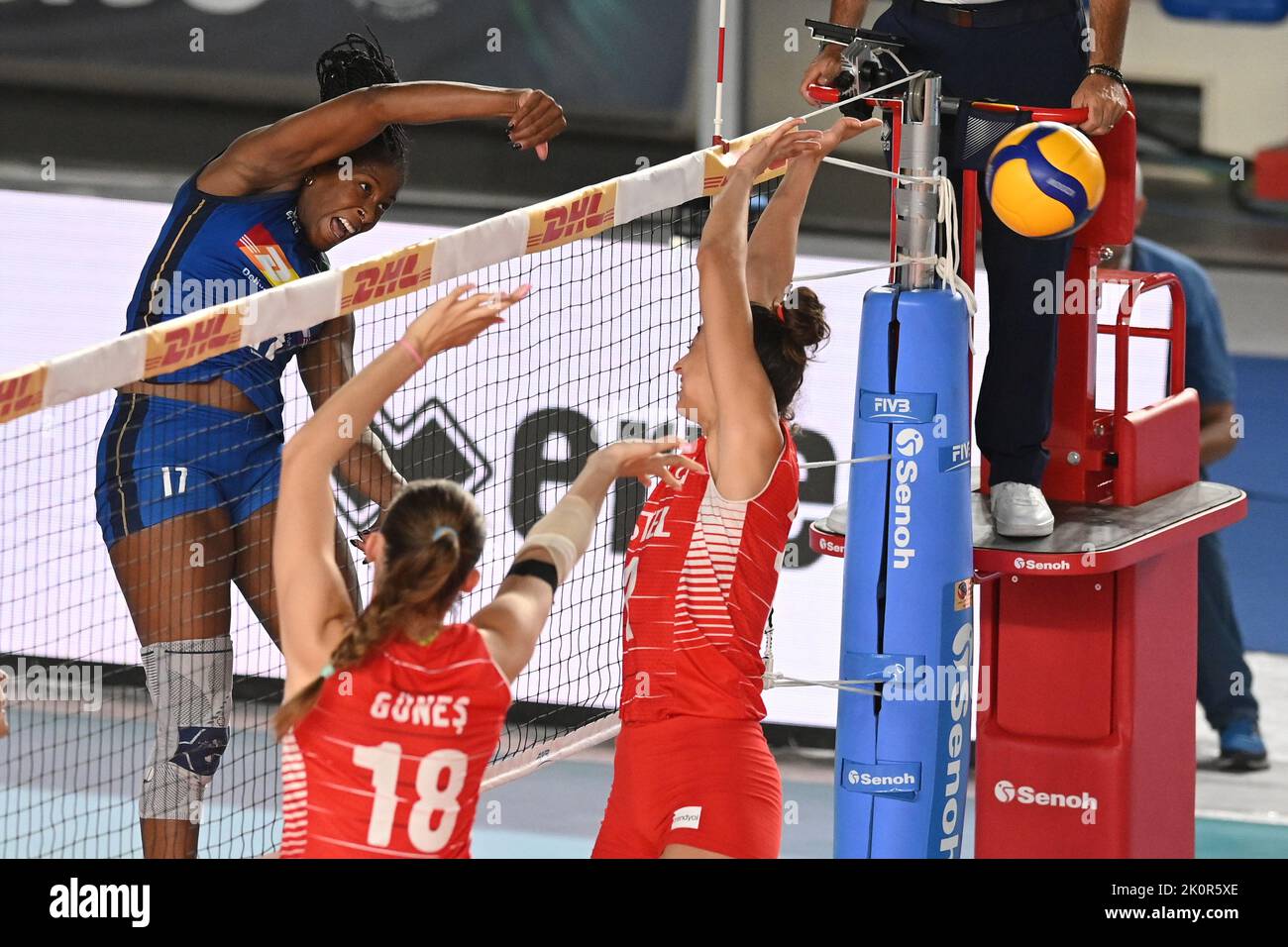 Naples, Italy. 12th Sep, 2022. Sylla Myriam Fatime and Zehra Gunes ...