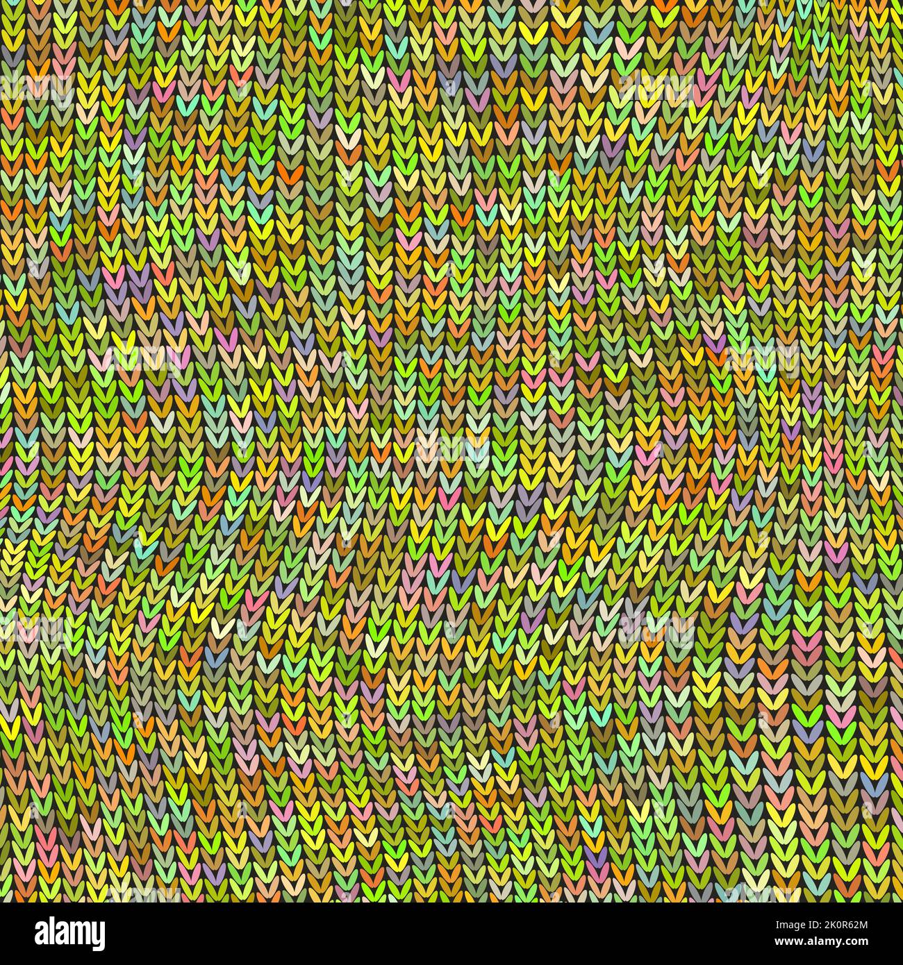 Colorful Stylish Knit. Colored Geometric Knitted Texture. Woolen ...