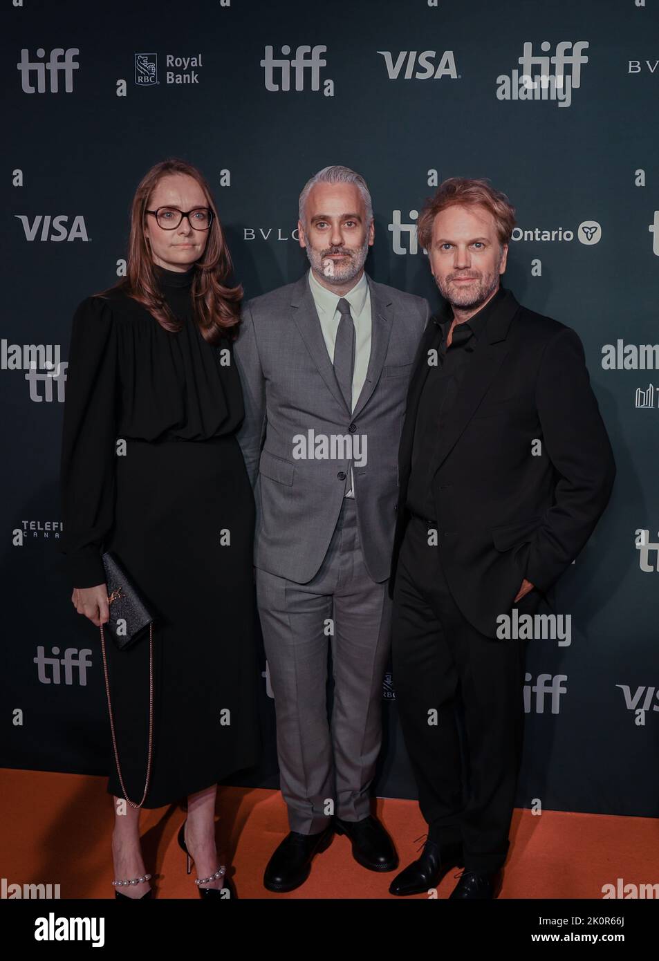 Toronto, Ontario, September 12, 2022, (L-R) Joanna Laurie, Iain Canning ...