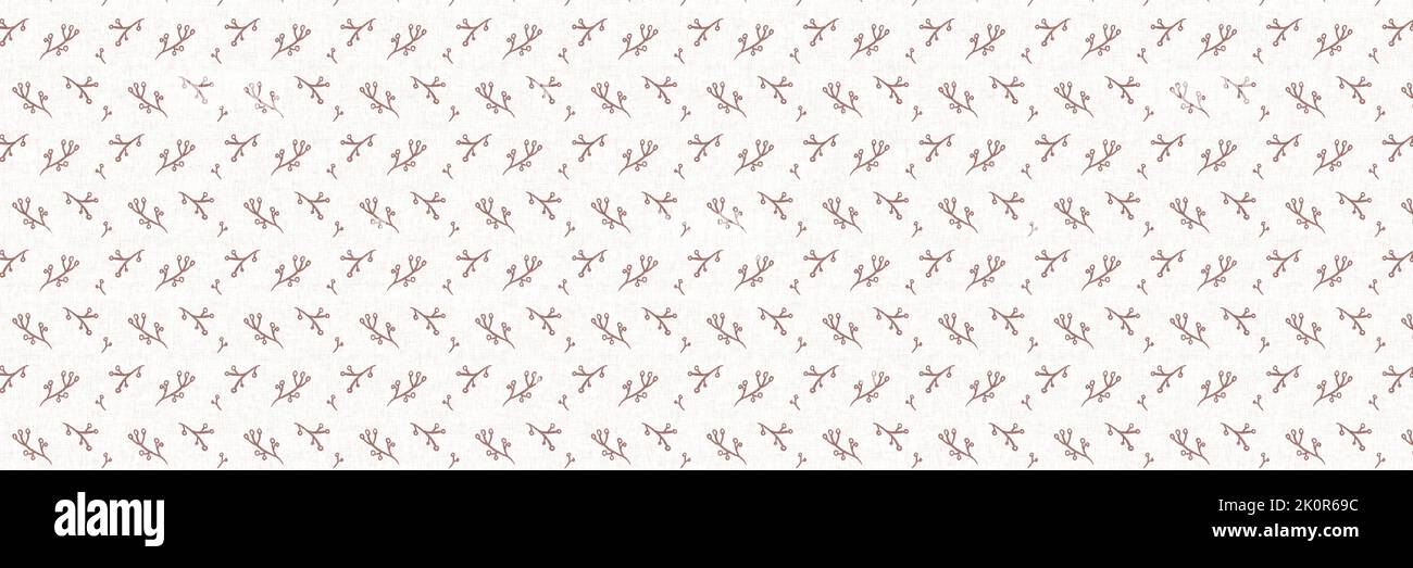 Gender neutral foliage leaf seamless raster border. Simple whimsical 2 ...