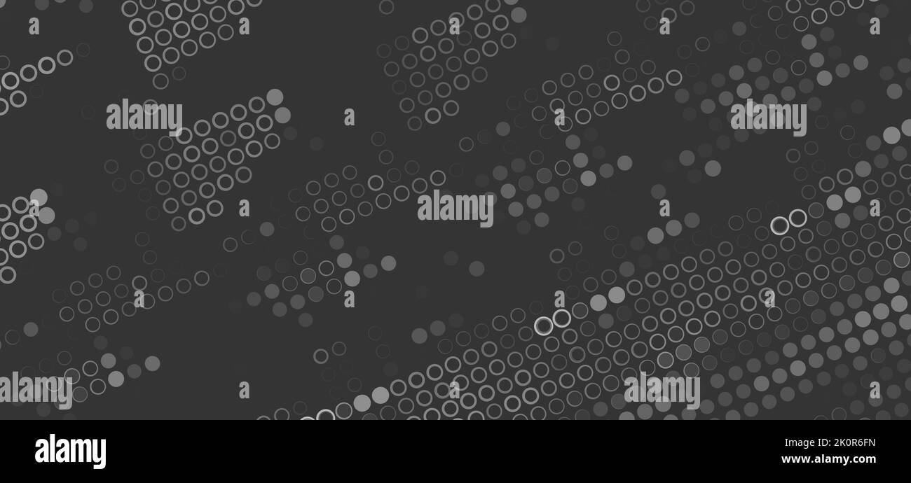 Abstract dark grey tech background with many points array. Dotted vector graphic pattern Stock ...