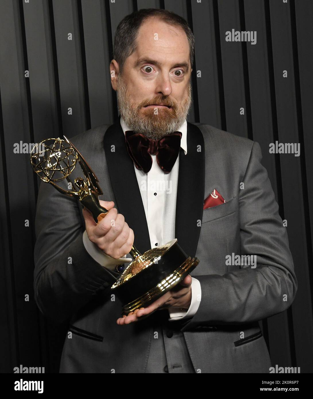 Los Angeles, CA, September 12, 2022. Brendan Hunt arrives at the Apple ...