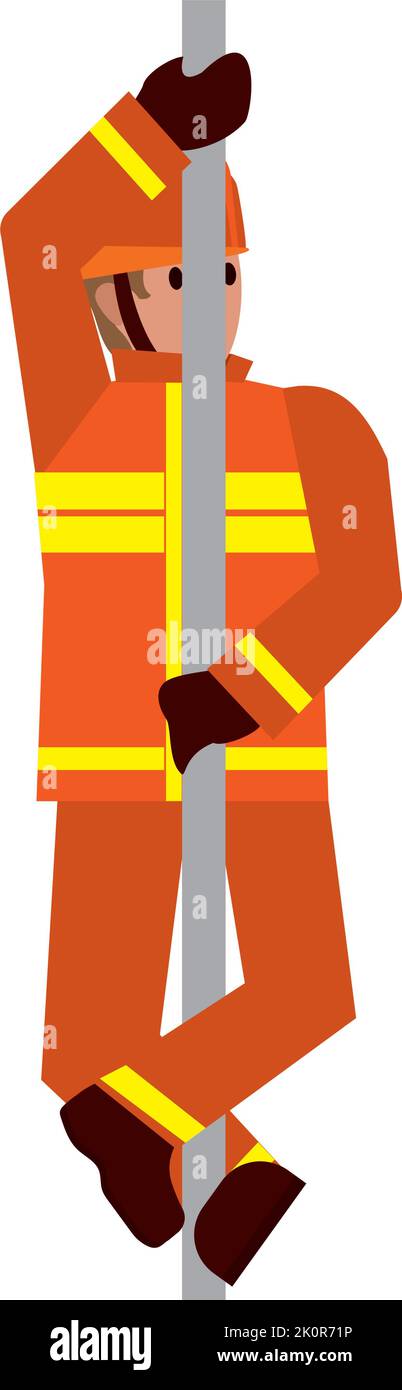 Fireman pole Stock Vector Images - Alamy