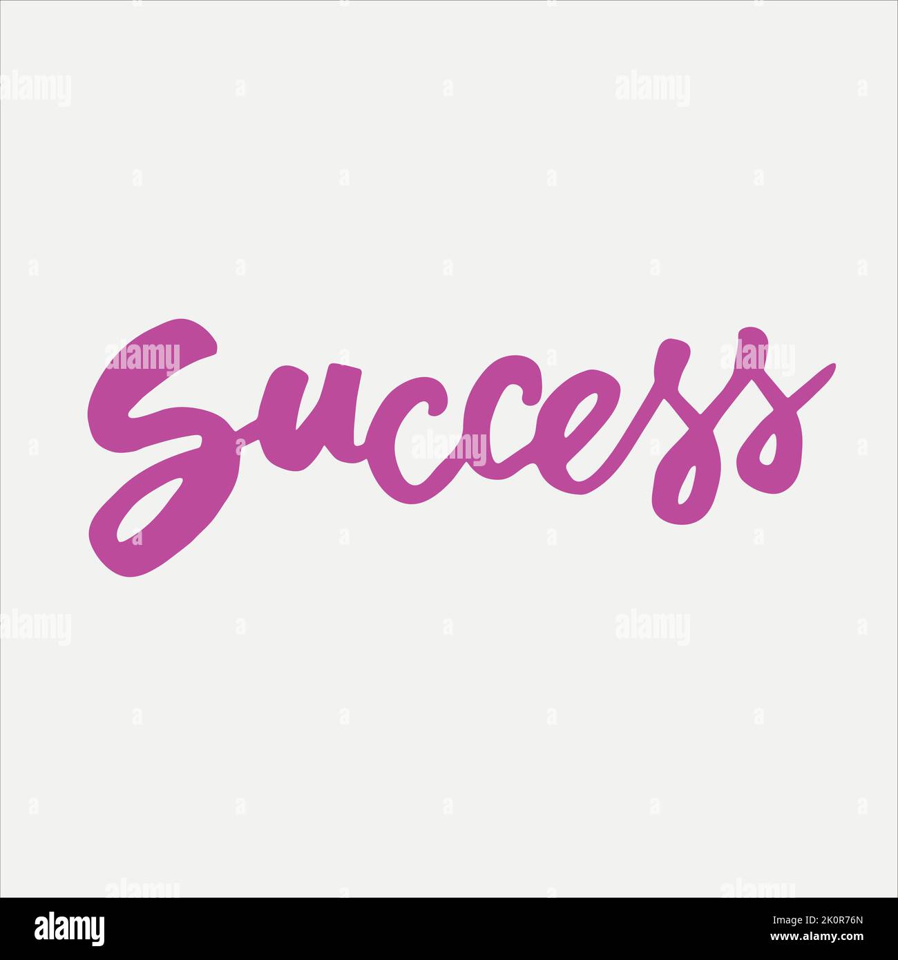 Success - handwritten with a paintbrush word. Modern calligraphy ...