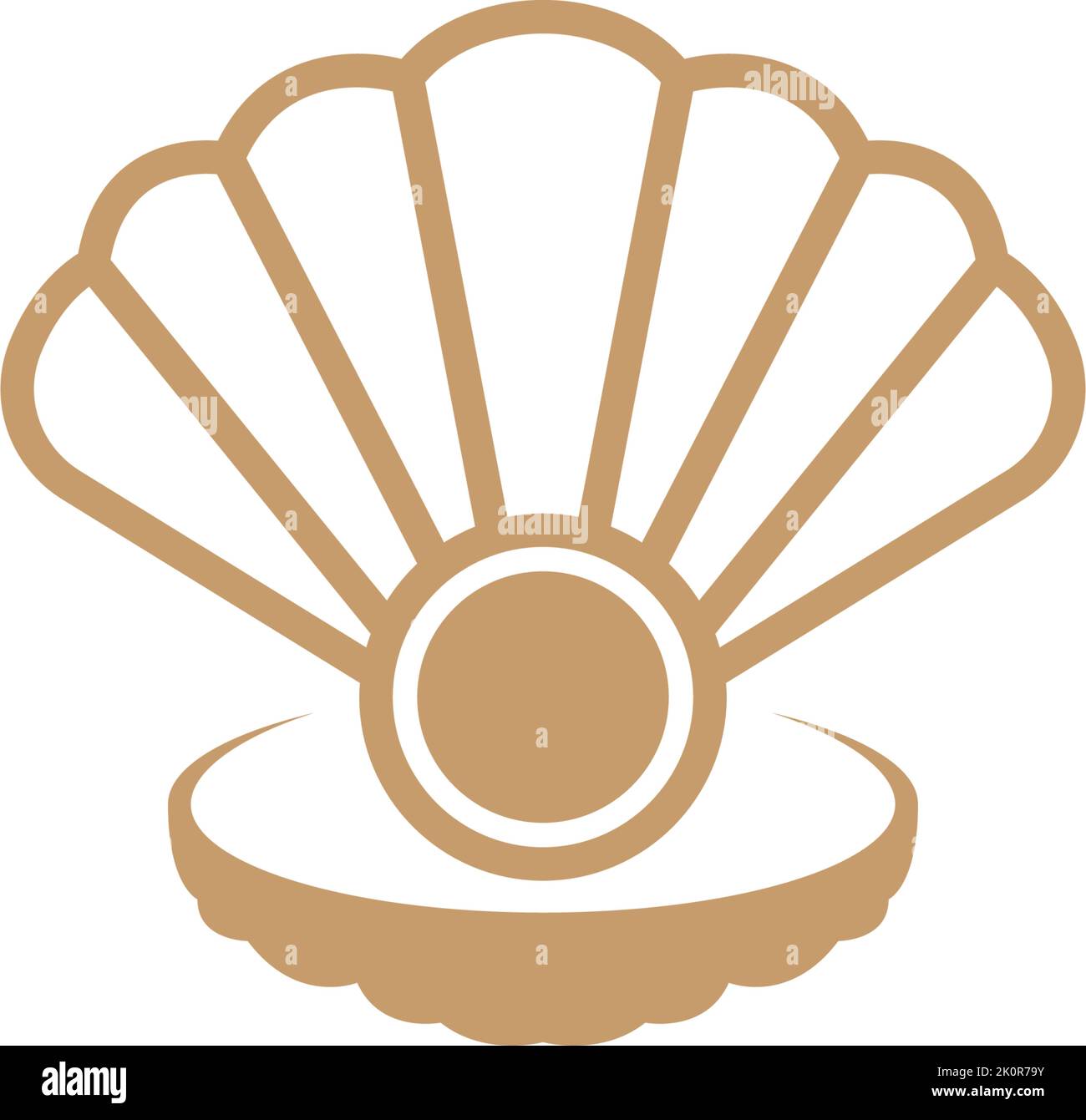 Beautiful shell icon logo design illustration Stock Vector Image & Art ...