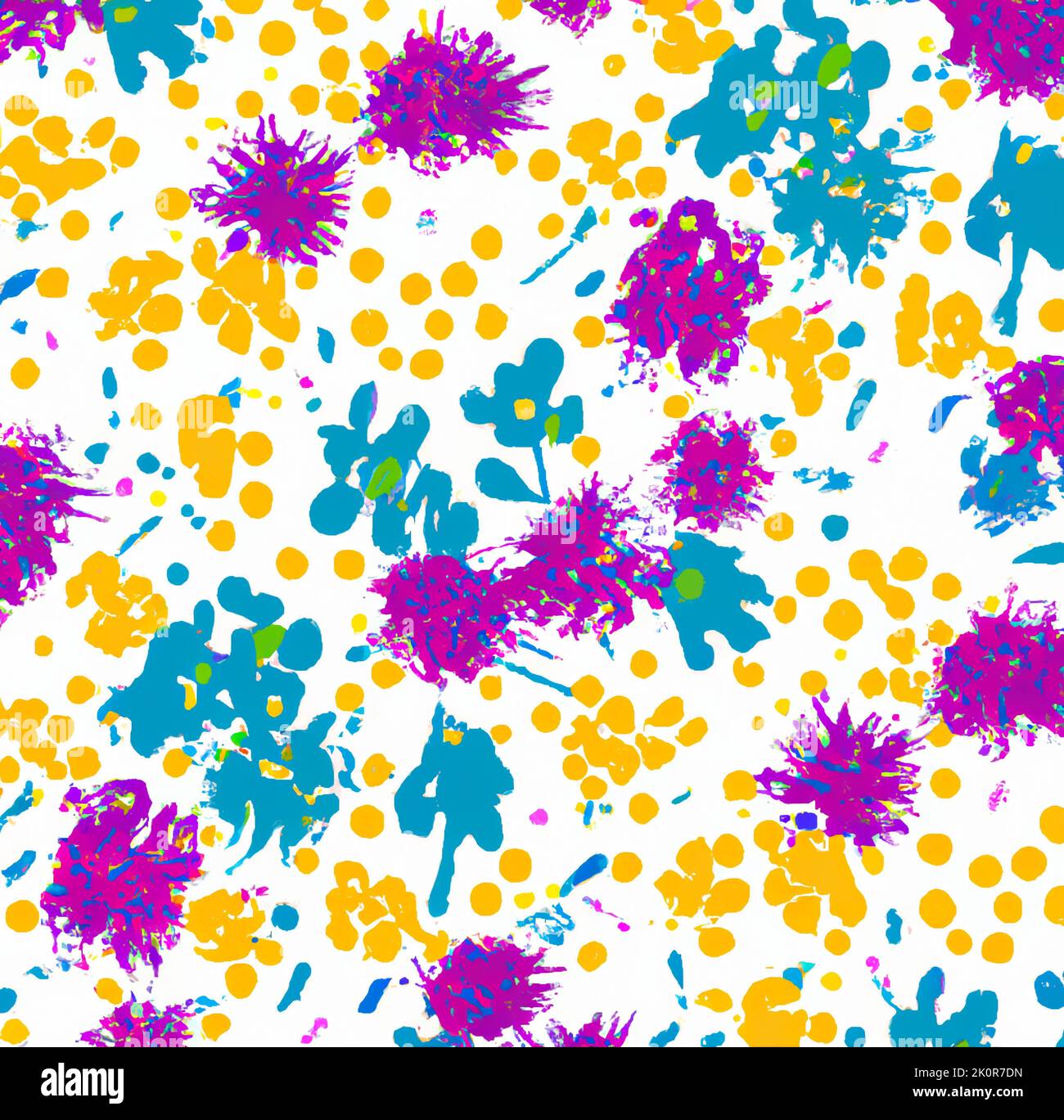 A flower illustration pattern stock vector Stock Photo - Alamy