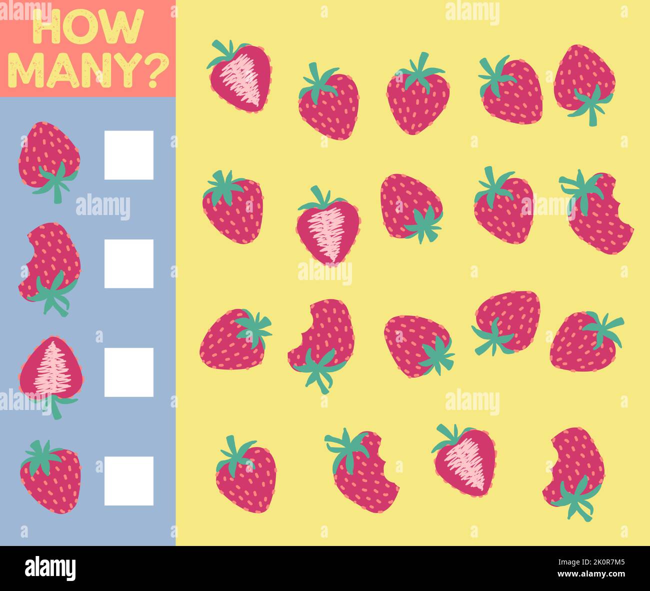 How many are they game. Counting fruit for preschool. Count the fruits ...
