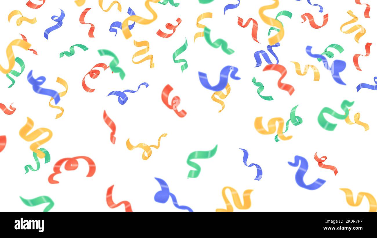 Colorful falling confetti vector illustration Stock Vector Image & Art ...