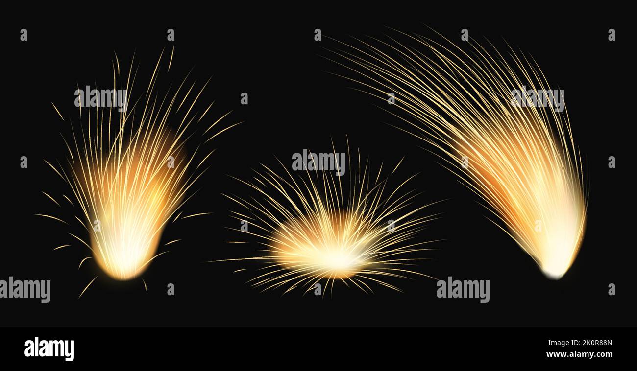 Bright explosions of sparks set Stock Vector Image & Art - Alamy