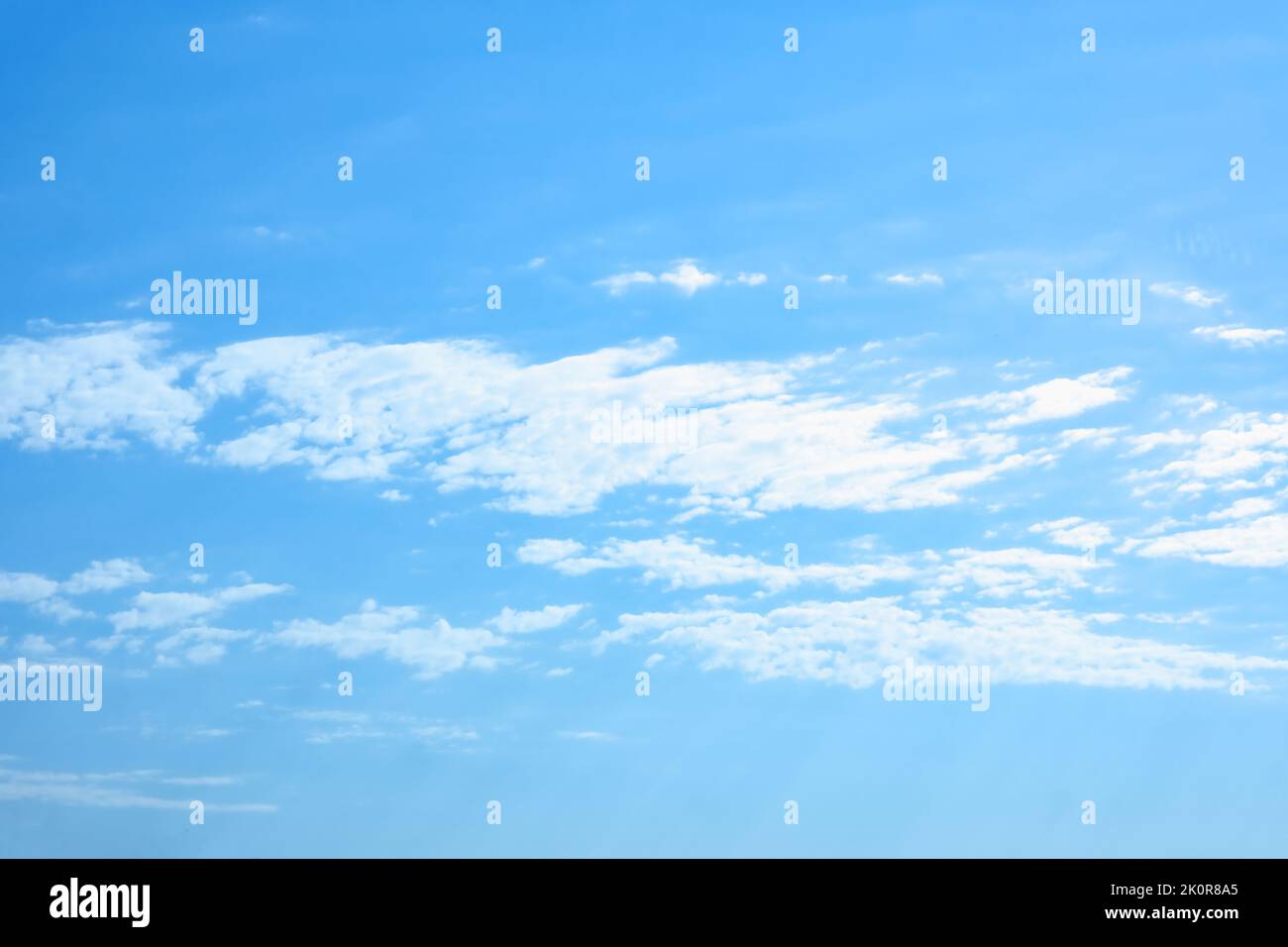 Blue sky with white clouds. Beautiful cloudy sky. Skyward. Endless ...