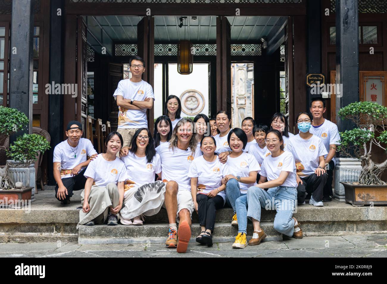 Dali, China's Yunnan Province. 28th Aug, 2022. Brian Linden and his ...