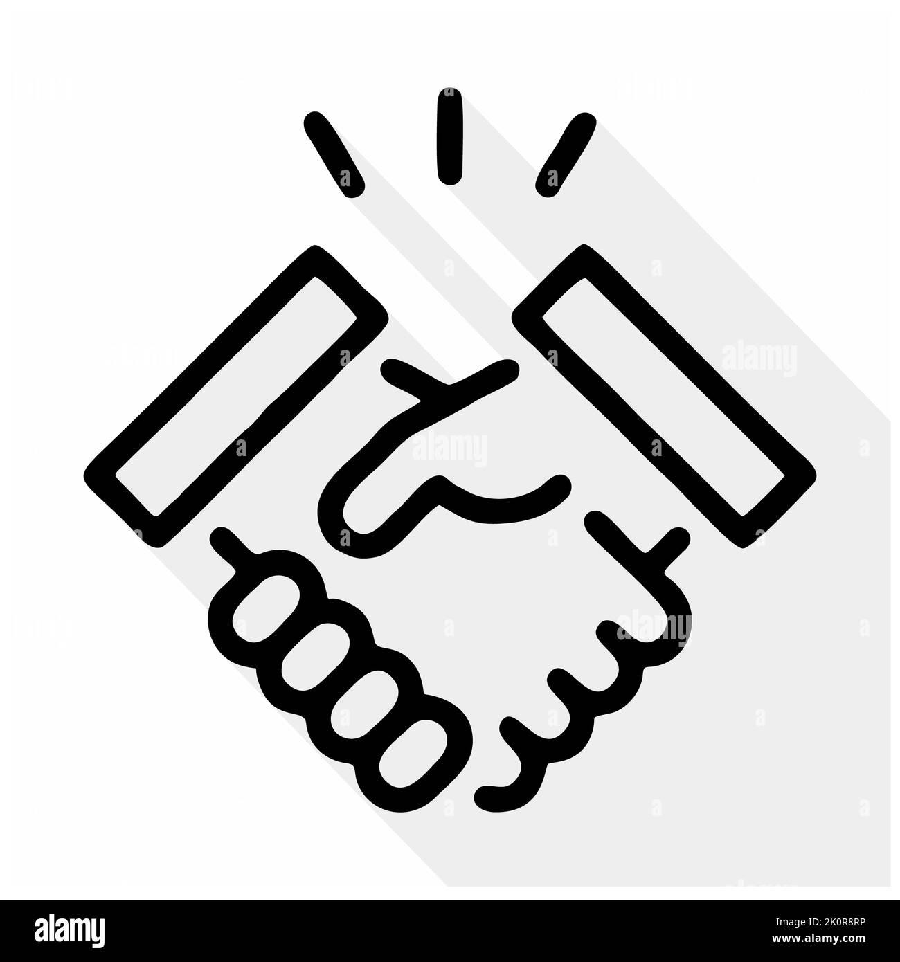 handshake icon isolated on white background from business collection ... handshake icon isolated on white background from business collection ...