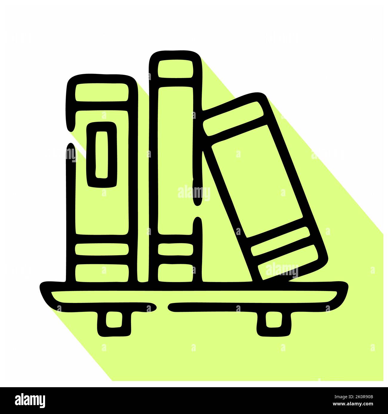 books icon isolated on white background from office collection. books ...