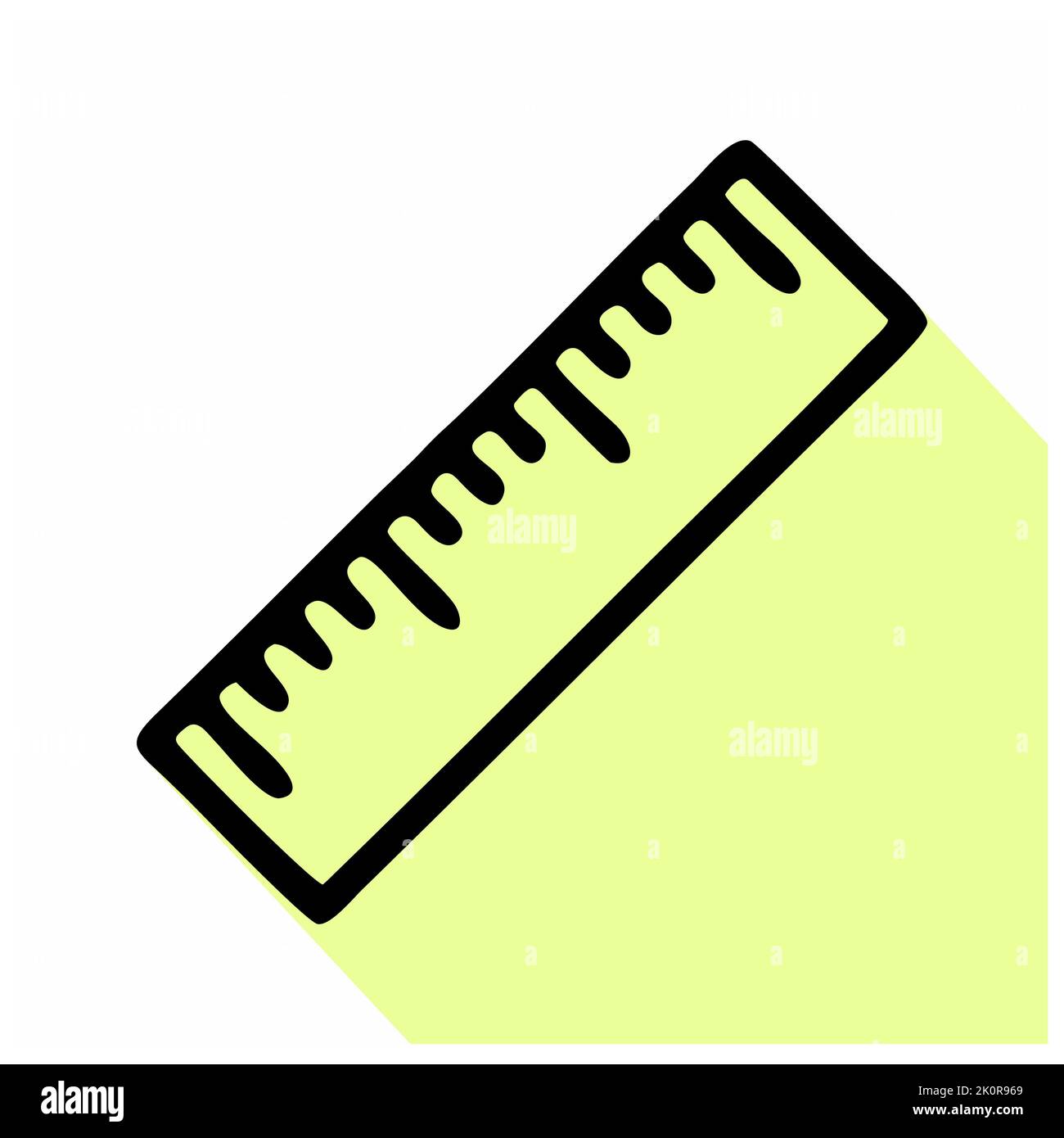 rulers icon isolated on white background from school and education line ...