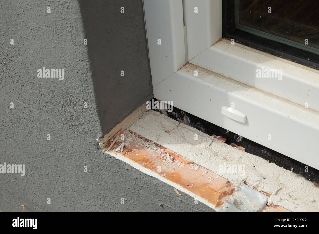 window sill at a new house is not correct isolated against water ...