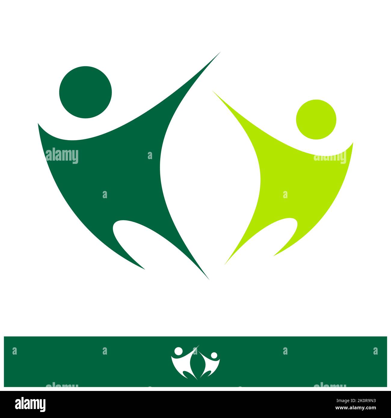 Human logo, mutual aid icon, people together abstract logotype. People ...