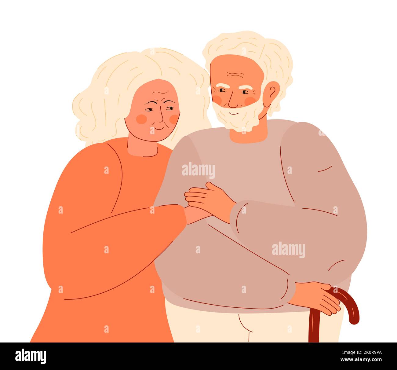 Happy beautiful couple feeling Stock Vector Images - Alamy