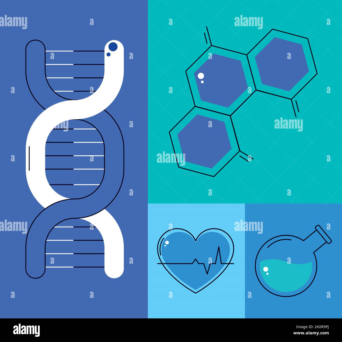 medical science icon set Stock Vector Image & Art - Alamy