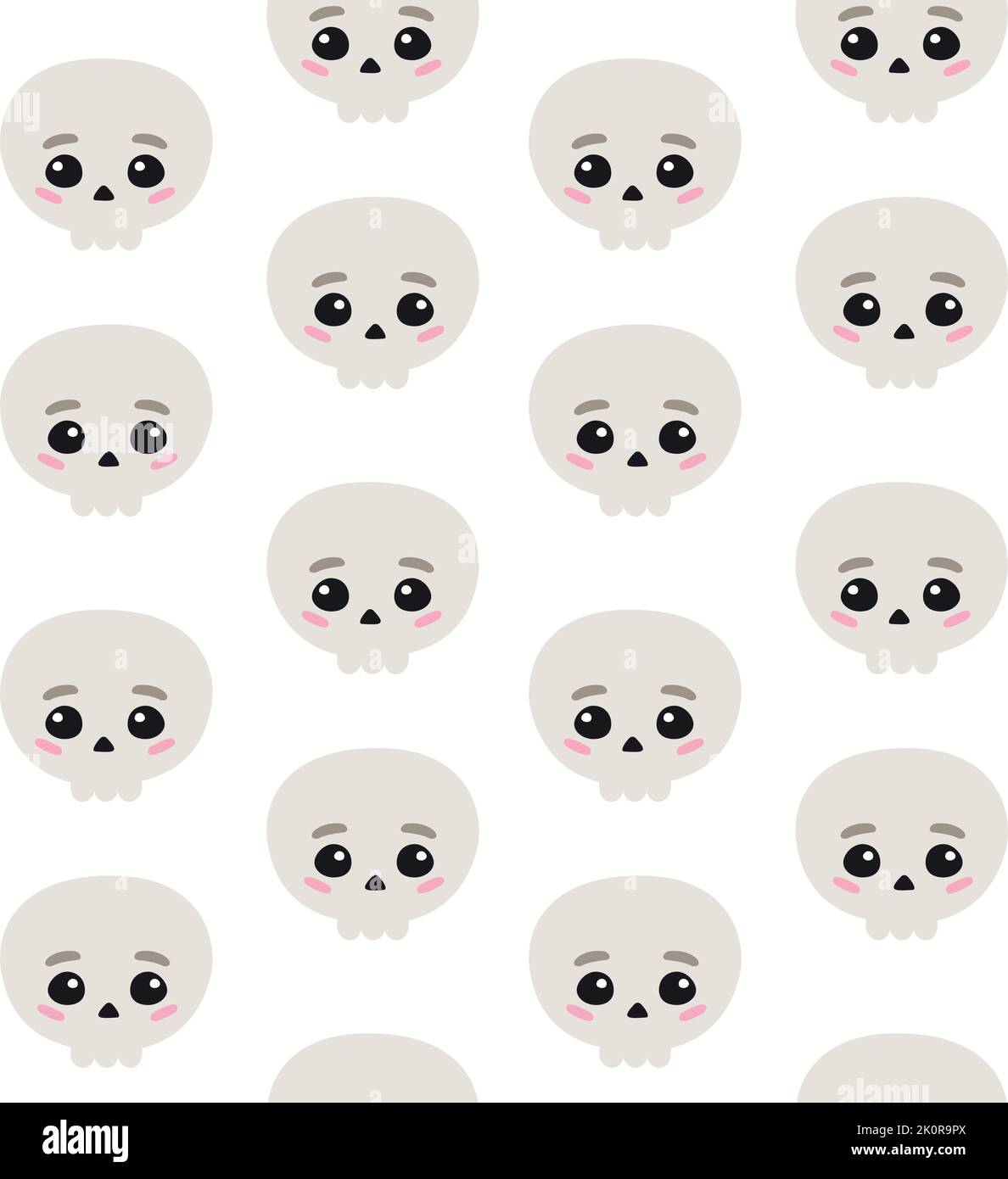 Kawaii seamless pattern ghost Stock Vector Images - Alamy