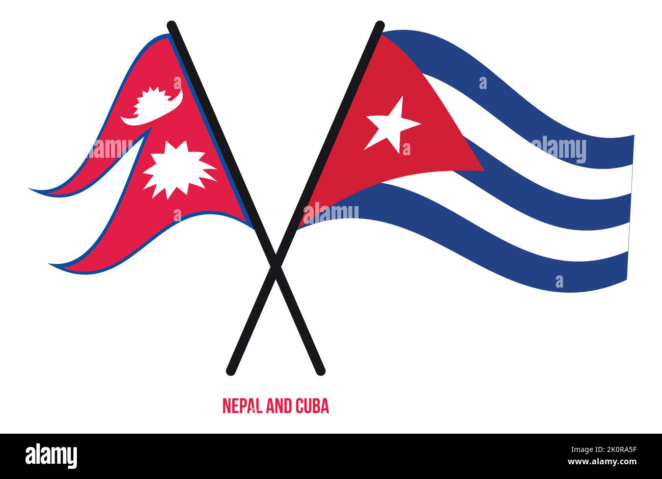 Nepal vs cuba Stock Vector Images - Alamy