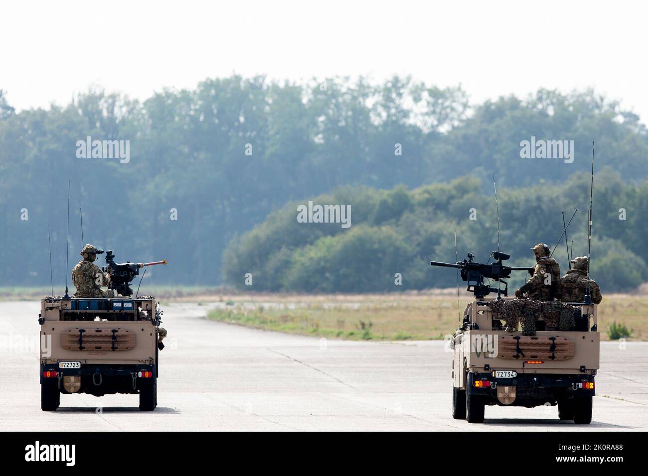 Illustration picture shows Belgian soldiers during a press briefing on ...