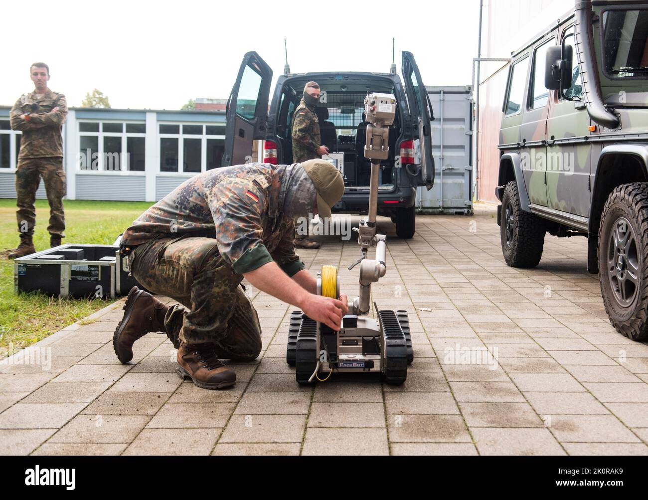 13 September 2022, Schleswig-Holstein, Eckernförde: Soldiers of the ...