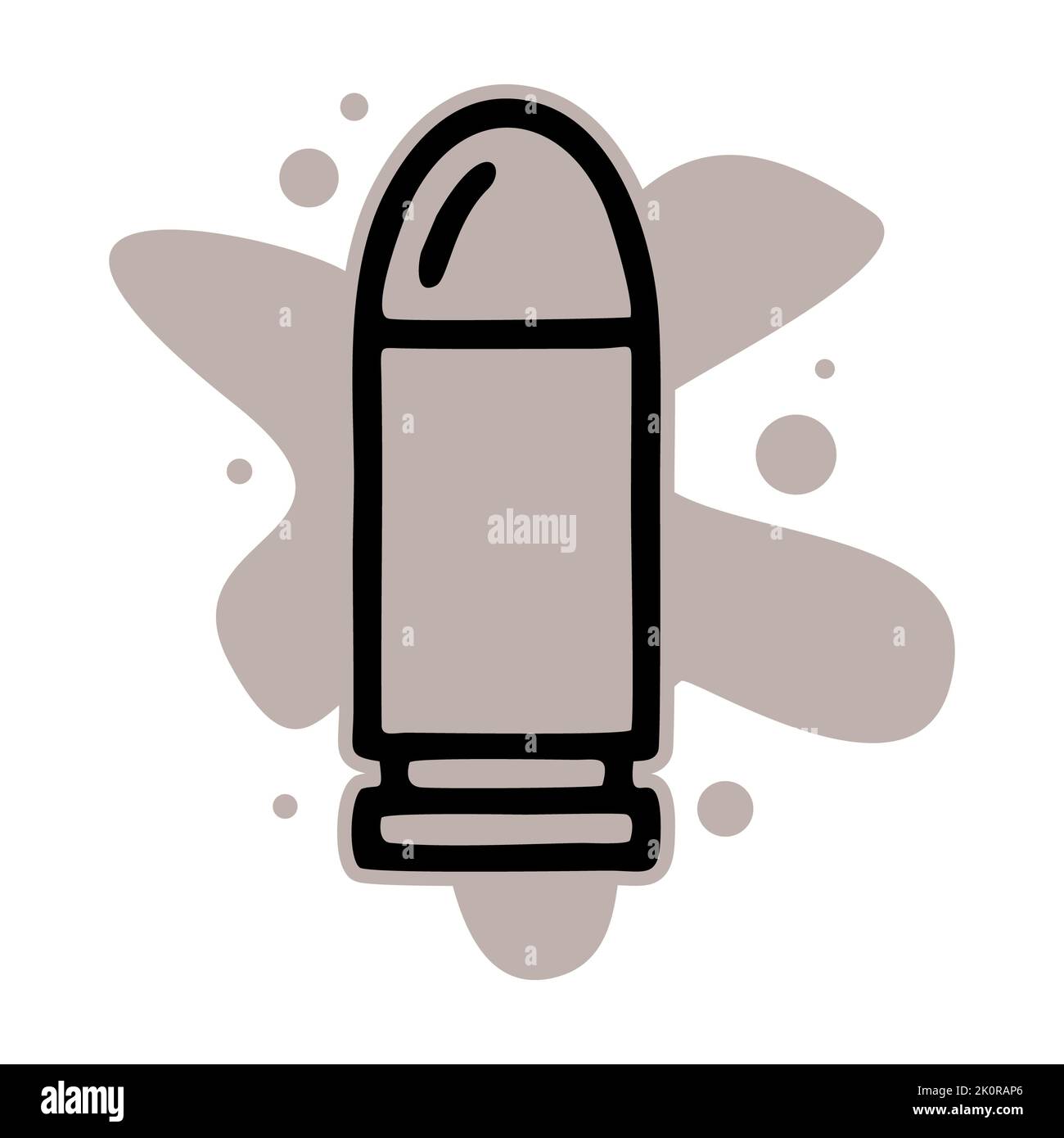 bullet icon isolated on white background from crime collection. bullet ...