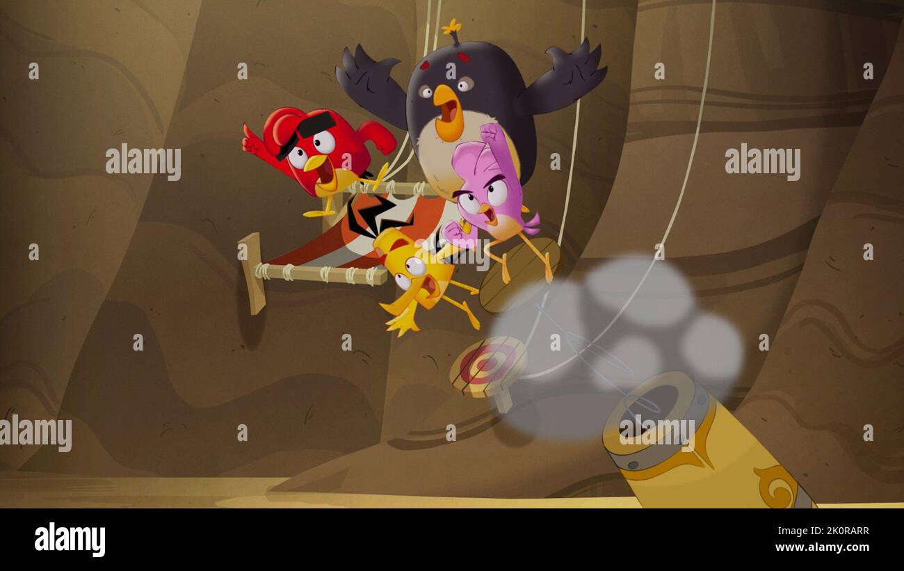 ANGRY BIRDS: SUMMER MADNESS, from left: Red (voice: Ian Hanlin), Chuck ...