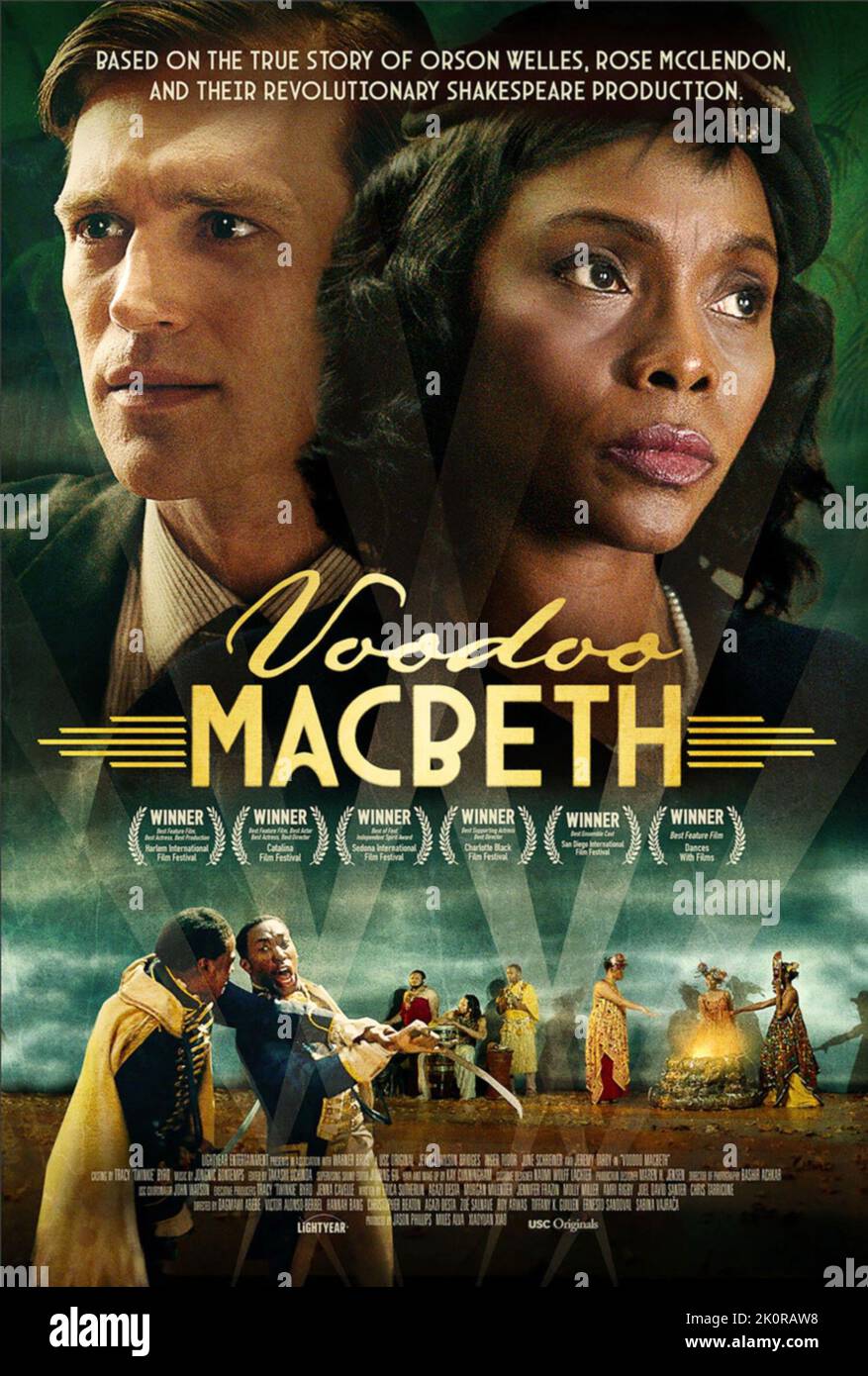 VOODOO MACBETH, poster, top, from left: Jewell Wilson Bridges as Orson ...