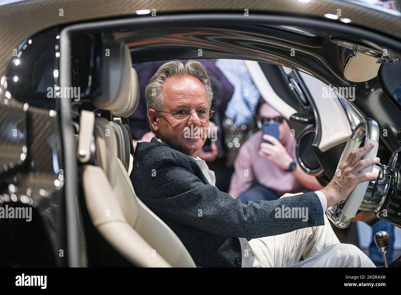 Italy. 13th Sep, 2022. Horacio Pagani poses for a picture during the ...