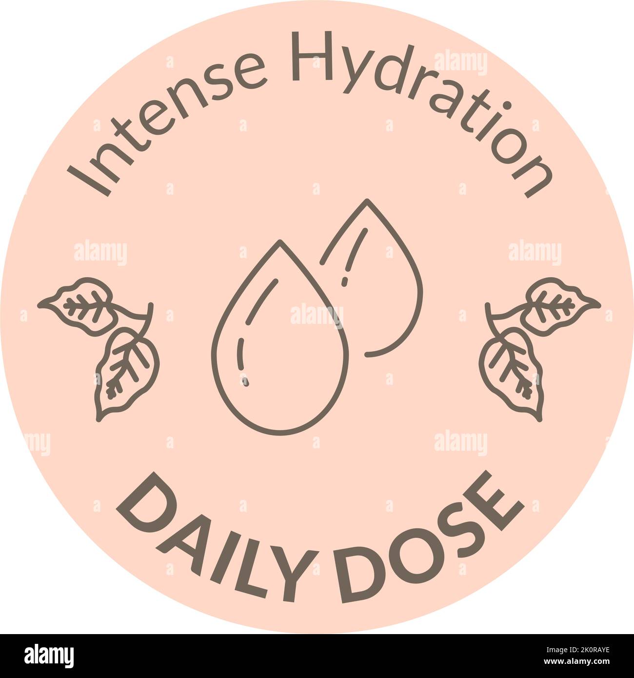 Intense hydration daily dose, cosmetics labels Stock Vector Image & Art ...