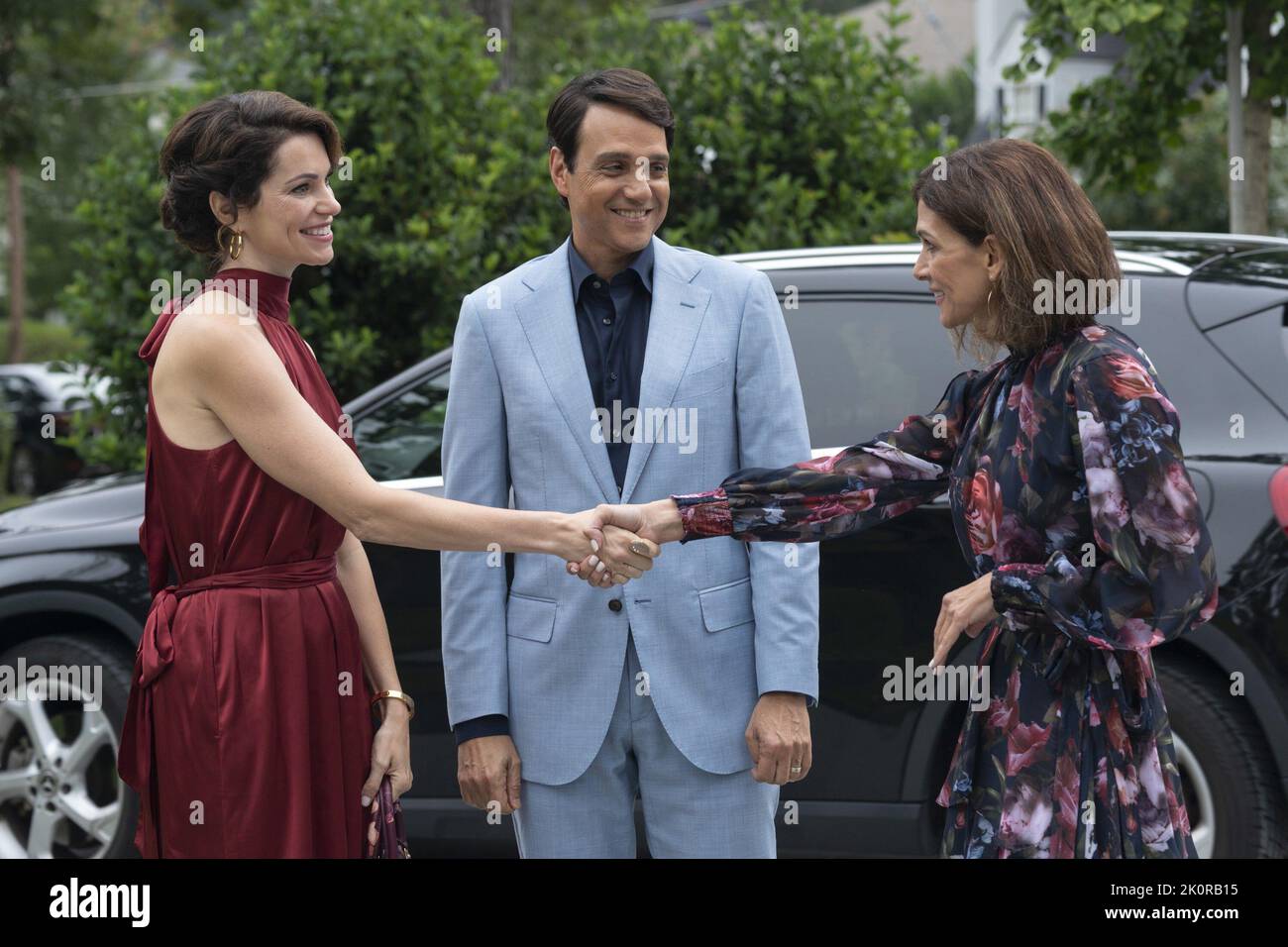 COBRA KAI, from left: Courtney Henggeler, Ralph Macchio, Darla Delgado ...