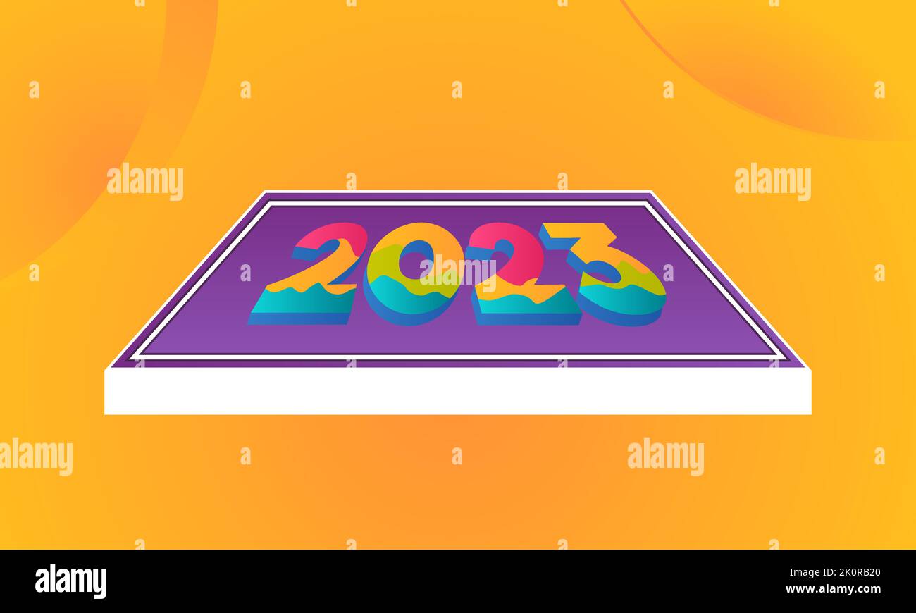 symbol number 2023 colours Stock Vector Image & Art - Alamy