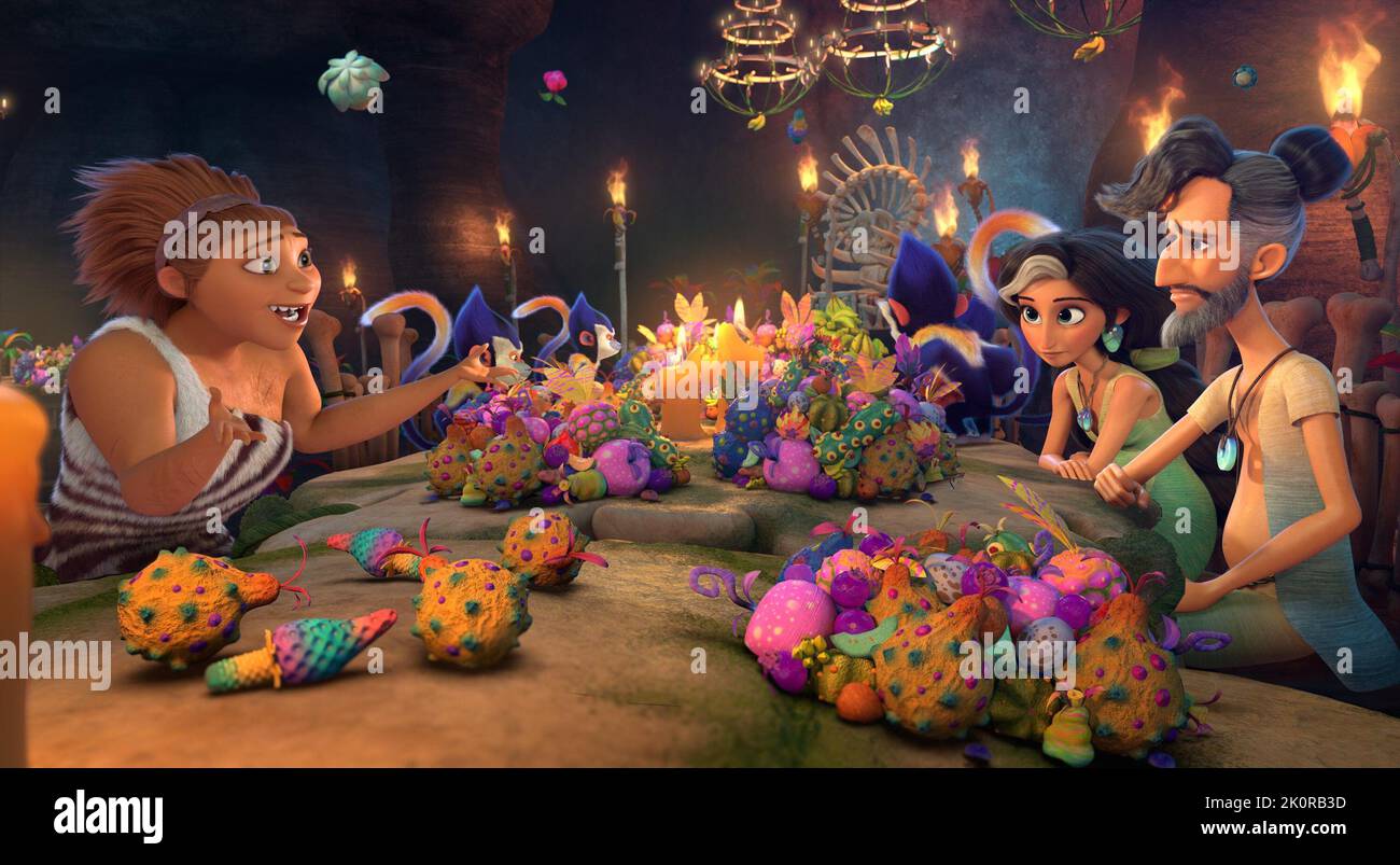 THE CROODS: FAMILY TREE, from left: Ugga Crood (voice: Amy Landecker ...