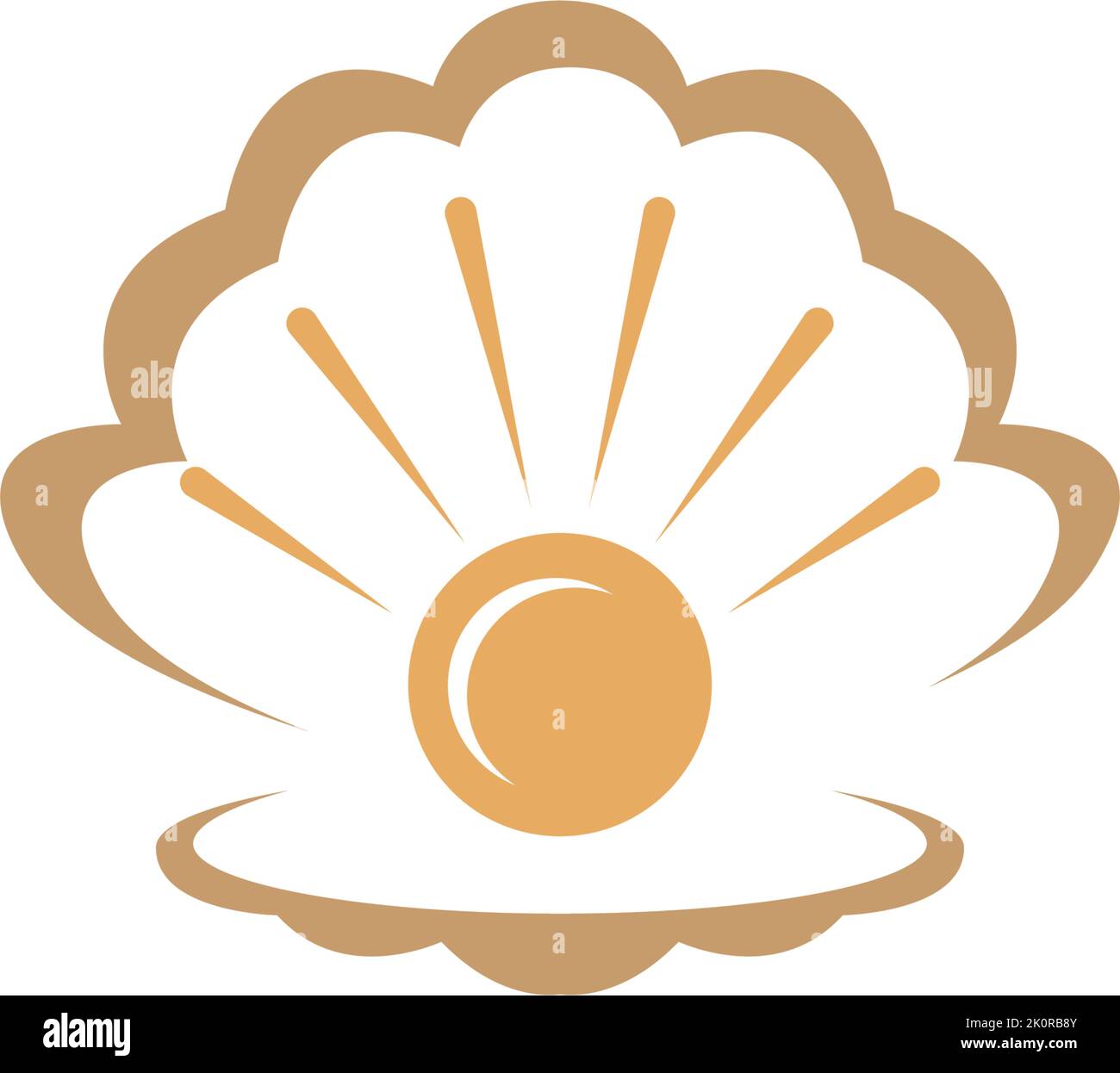 Beautiful shell icon logo design illustration Stock Vector Image & Art ...