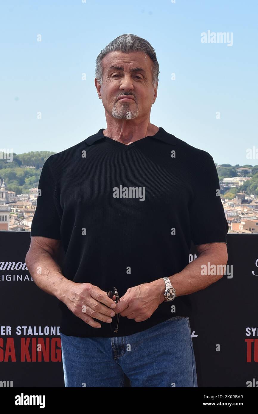 Rome, Italy, 13/09/2022, Silvester Stallone Press Conference of tv ...